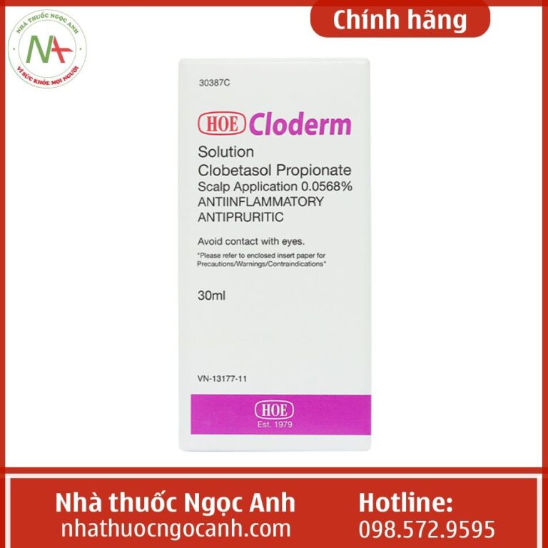 Thuốc Hoe Cloderm Scalp 30ml là thuốc gì, giá bao nhiêu, mua ở đâu?