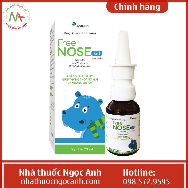 Thuốc Free NOSE Kid là gì? Công dụng, cách dùng? Mua ở đâu? Giá bao nhiêu?