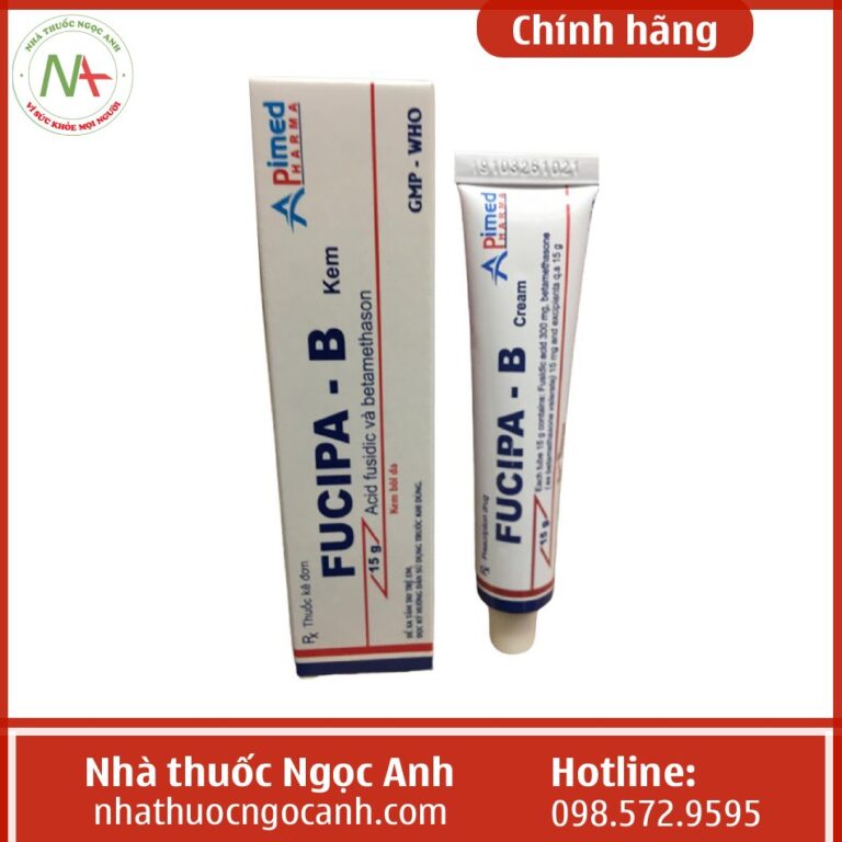 Thuốc Fucipa-B Cream 10g tác dụng gì, mua ở đâu, giá bao nhiêu?