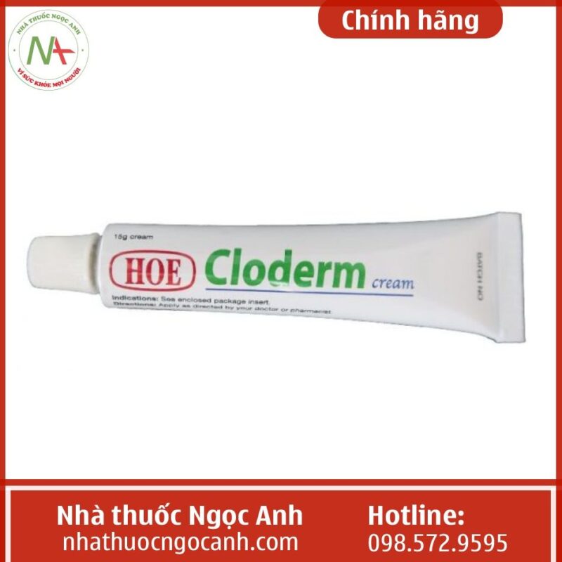 Thuốc HOE Cloderm Cream 15G là thuốc gì, giá bao nhiêu, mua ở đâu