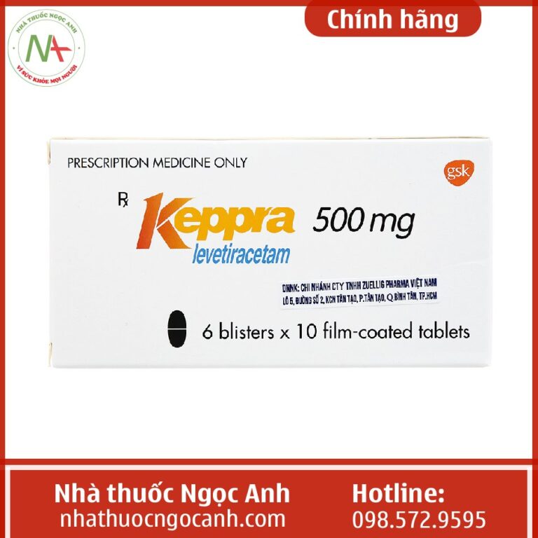 Thuốc Keppra 500mg là thuốc gì, tác dụng phụ, mua ở đâu, giá bao nhiêu