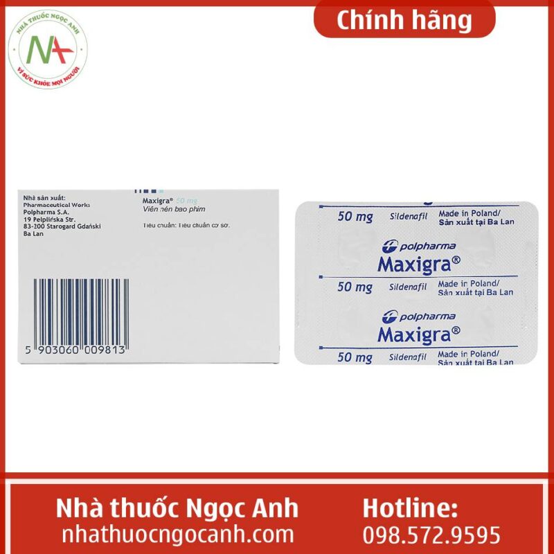 Maxigra 50mg là thuốc gì? Công dụng, liều dùng ra sao? Giá bao nhiêu ...