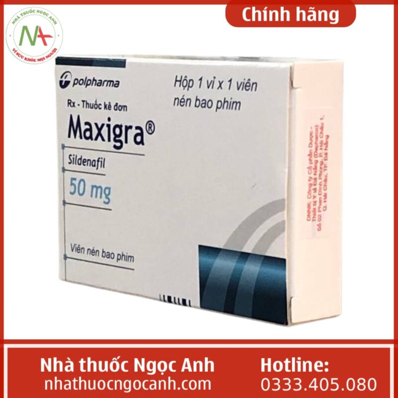 Thuốc Maxigra 50mg là thuốc gì, tác dụng gì, giá bao nhiêu, mua ở đâu?