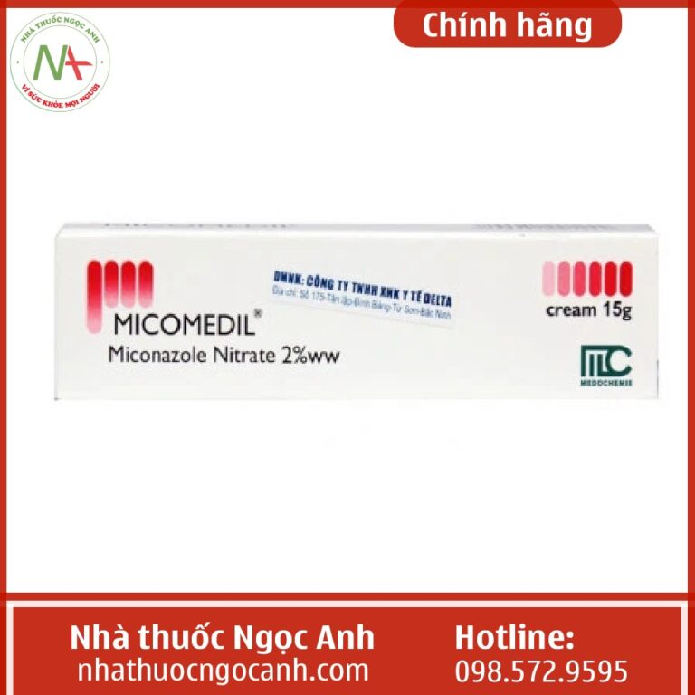Thuốc Micomedil cream 15g có tác dụng gì, mua ở đâu, giá bao nhiêu