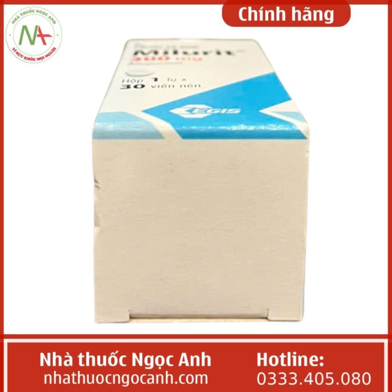 Thuốc Milurit allopurinol 300mg là thuốc gì, giá bao nhiêu, mua ở đâu