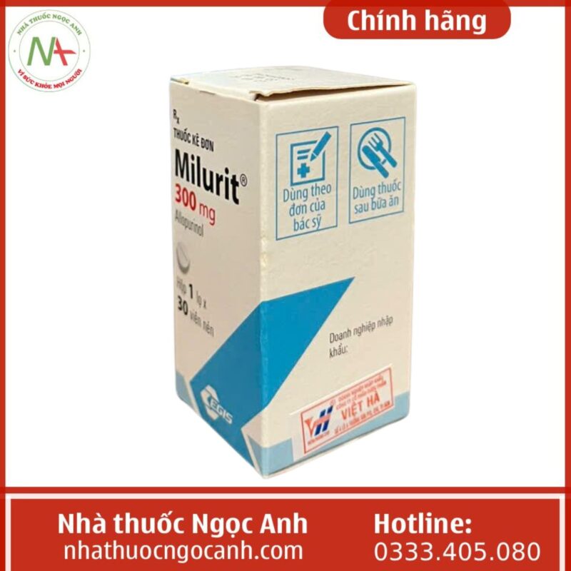 Thuốc Milurit allopurinol 300mg là thuốc gì, giá bao nhiêu, mua ở đâu