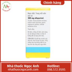 Thuốc Milurit allopurinol 300mg là thuốc gì, giá bao nhiêu, mua ở đâu