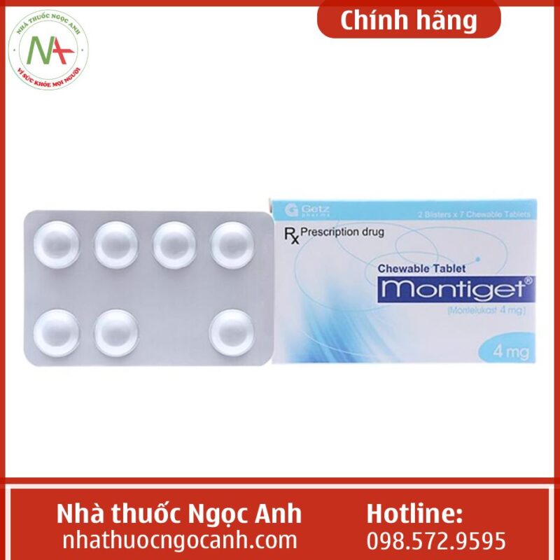 Thuốc Montiget Chewable Tablets 4mg liều dùng, giá bao nhiêu, mua ở đâu?