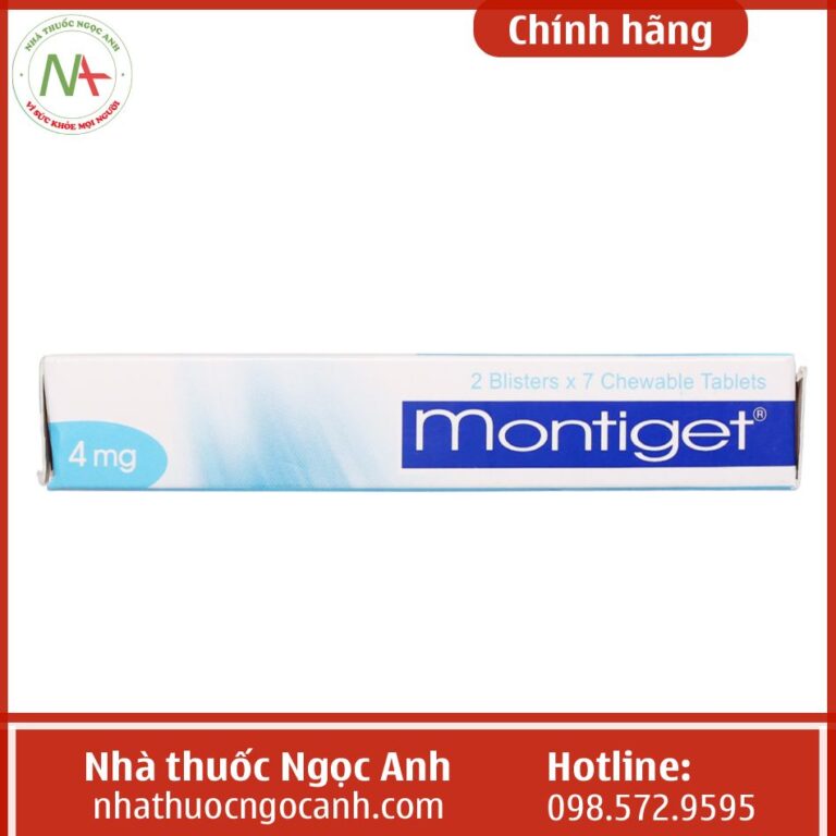 Thuốc Montiget Chewable Tablets 4mg liều dùng, giá bao nhiêu, mua ở đâu?