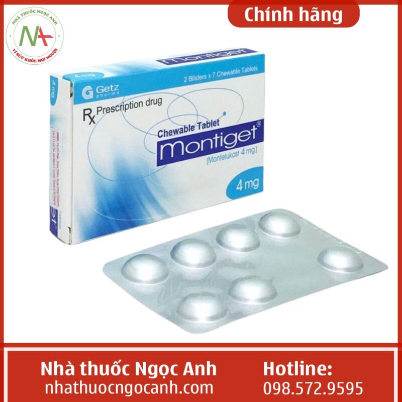 Thuốc Montiget Chewable Tablets 4mg liều dùng, giá bao nhiêu, mua ở đâu?