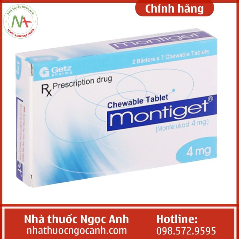 Thuốc Montiget Chewable Tablets 4mg liều dùng, giá bao nhiêu, mua ở đâu?