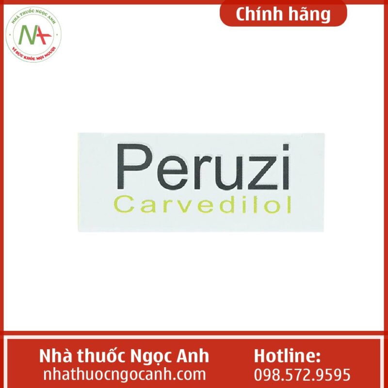 Thuốc Peruzi 6,25mg là thuốc gì, tác dụng gì, mua ở đâu, giá bao nhiêu?