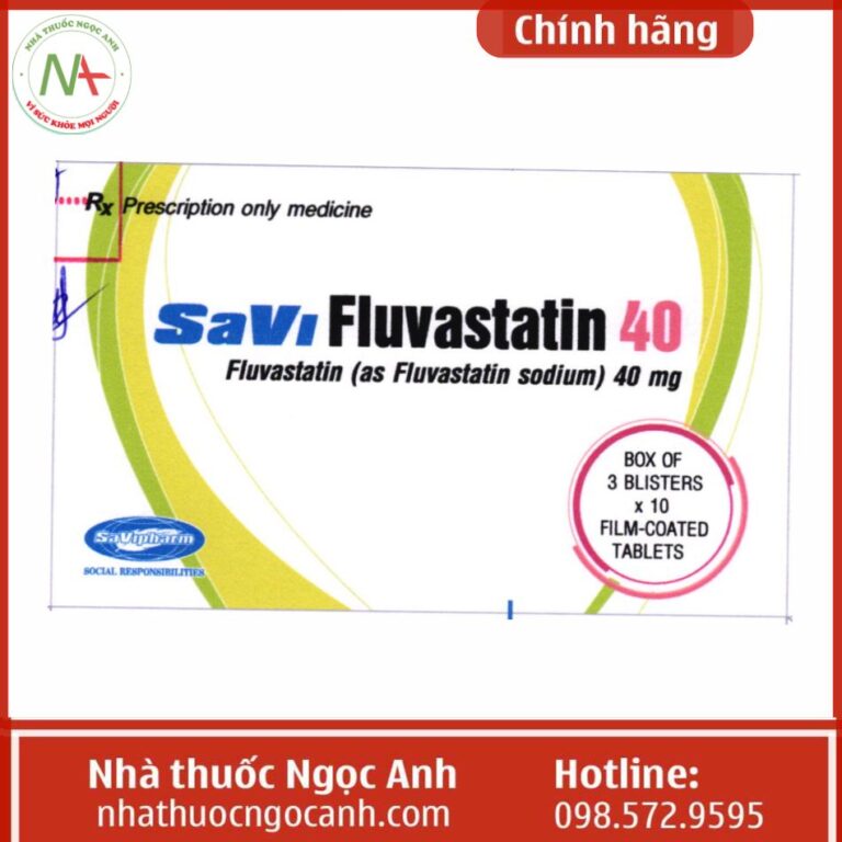 Thuốc SaVi Fluvastatin 40 là thuốc gì, giá bao nhiêu, mua ở đâu?