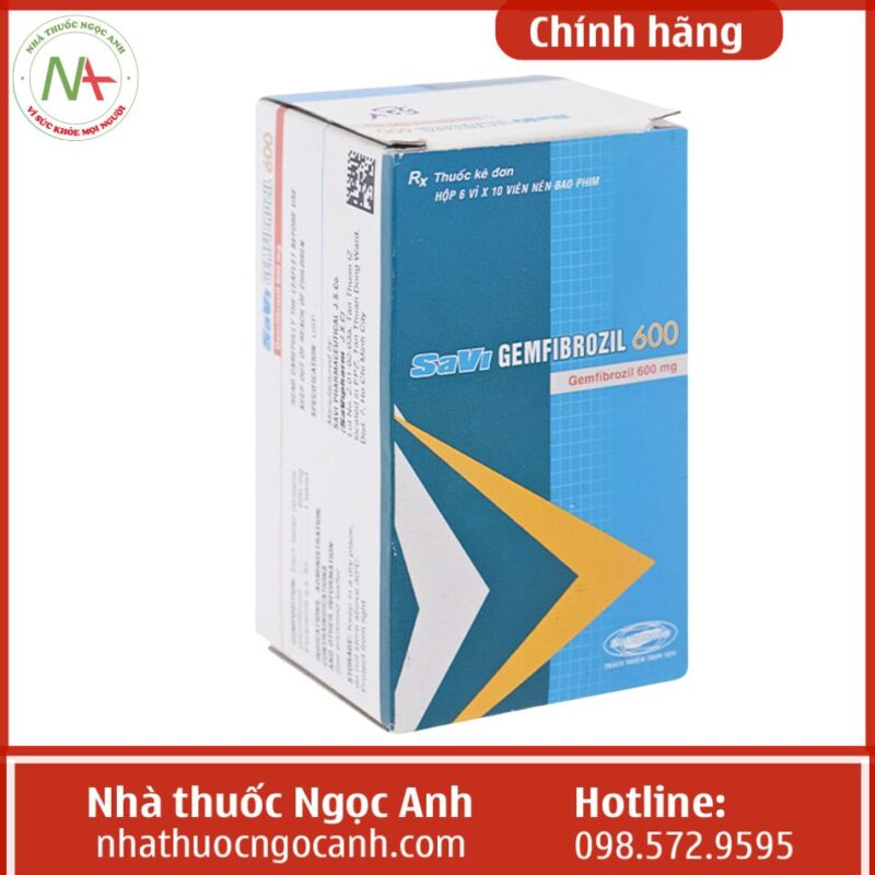 Thuốc SaVi Gemfibrozil 600 là thuốc gì, giá bao nhiêu, mua ở đâu