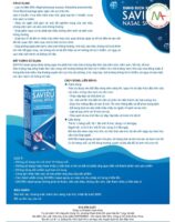 Xịt mũi Saviru Nasal Spray 30ml là thuốc gì, giá bao nhiêu, mua ở đâu