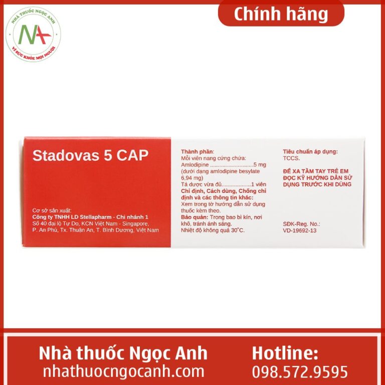 Thuốc Stadovas 5 CAP uống trước hay sau ăn, mua ở đâu, giá bao nhiêu?