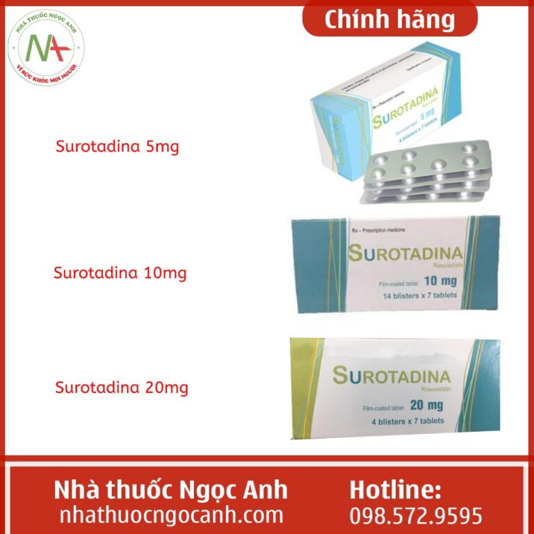 Thuốc Surotadina 20mg có tác dụng gì, mua ở đâu, giá bao nhiêu?
