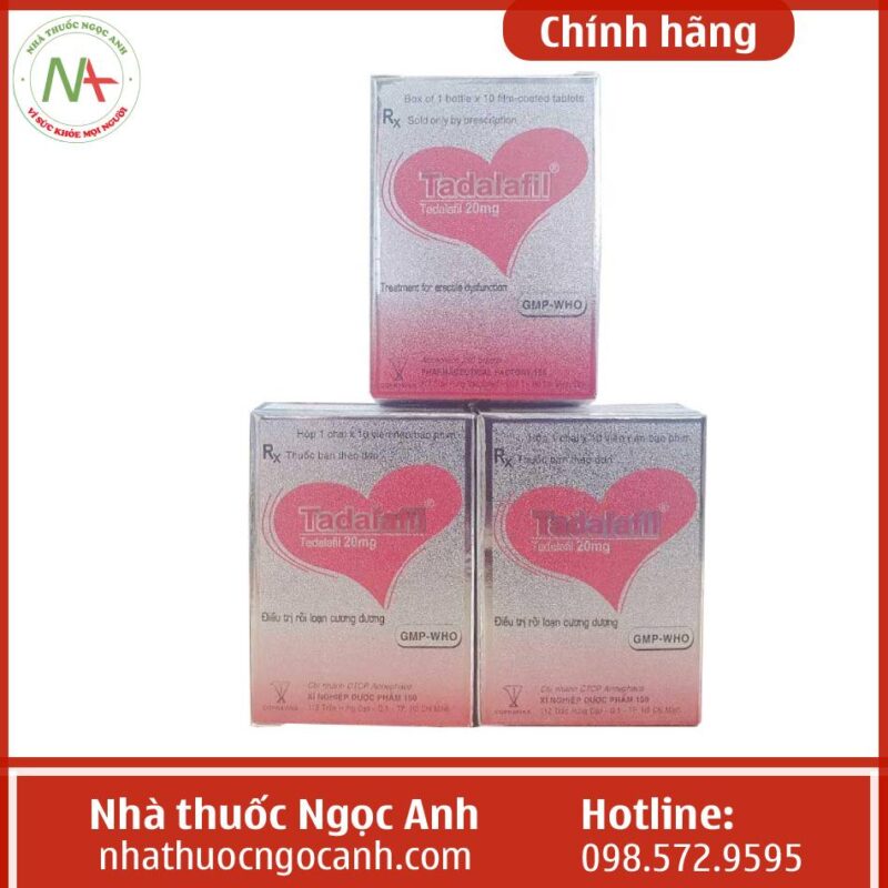 Thuốc Tadalafil 20mg Armephaco là thuốc gì, mua ở đâu, giá bao nhiêu?