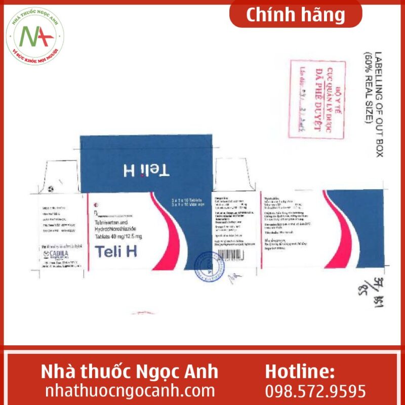 Thuốc Teli H (telmisartan+hydroclorothiazid) mua ở đâu, giá bao nhiêu?