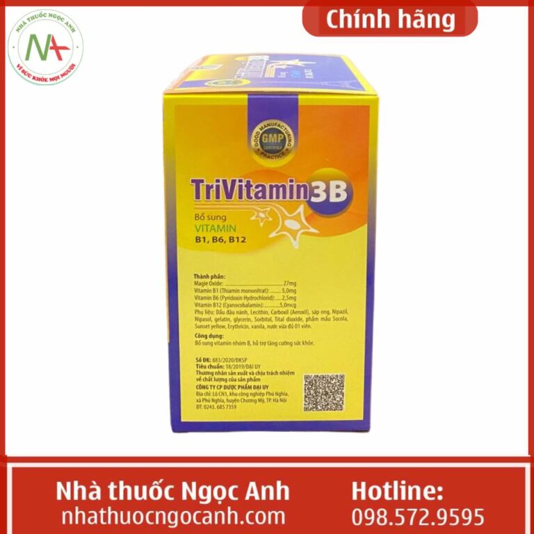 Thuốc Trivitamin 3B Đại Uy có tác dụng gì, giá bao nhiêu, mua ở đâu