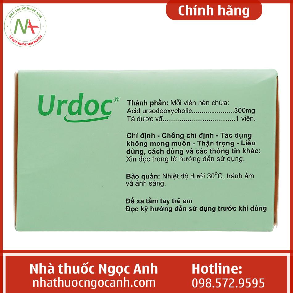 Thuốc Urdoc 300mg có tác dụng gì, giá bao nhiêu, mua ở đâu?