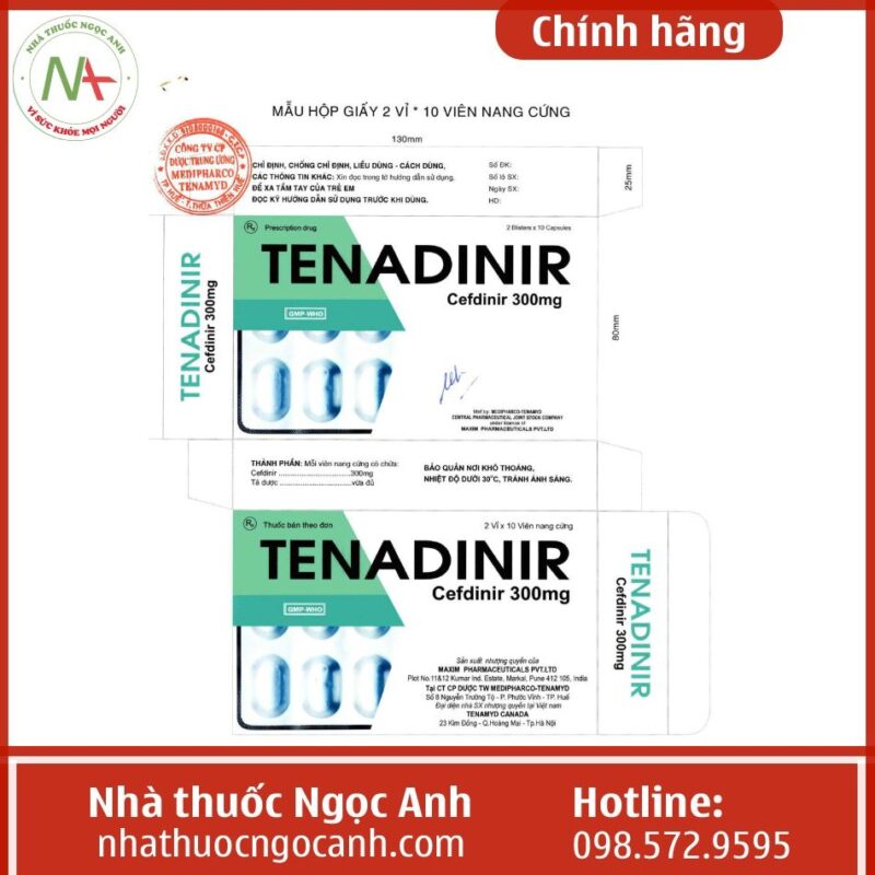 Thuốc Tenadinir 300mg có tác dụng gì, giá bao nhiêu, mua ở đâu?