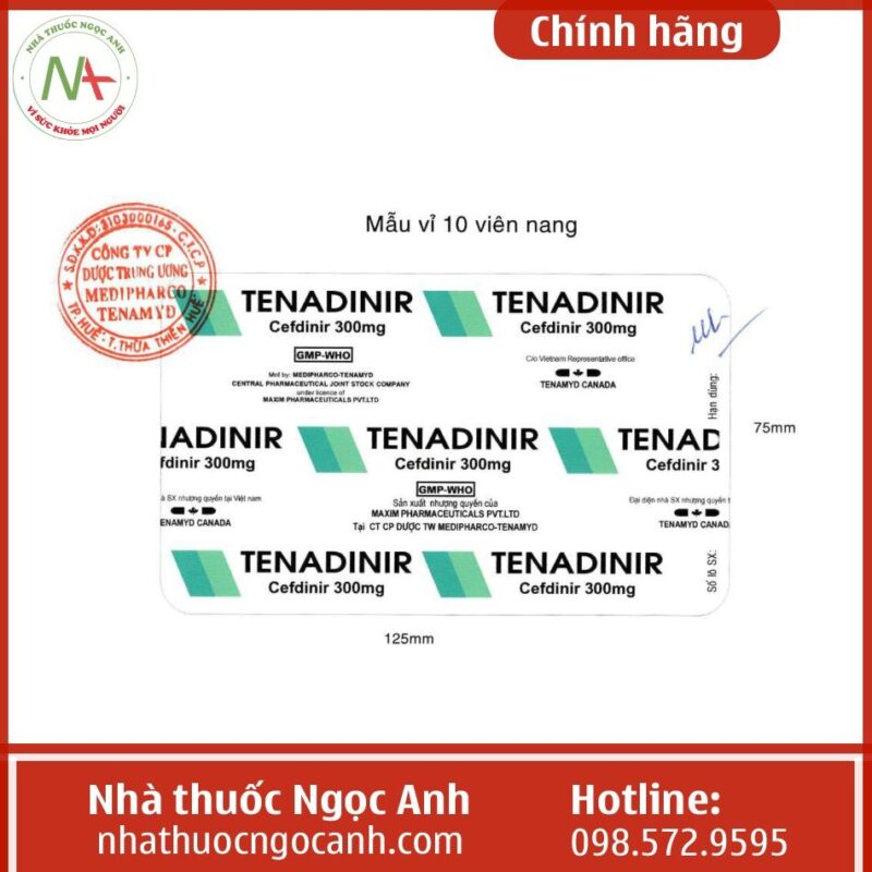 Thuốc Tenadinir 300mg có tác dụng gì, giá bao nhiêu, mua ở đâu?