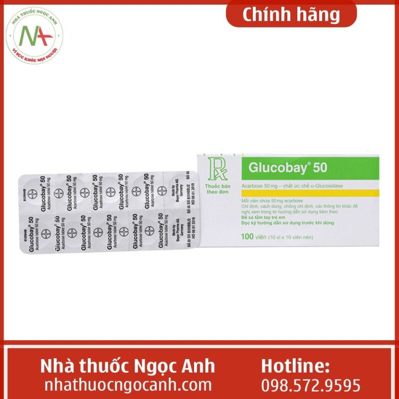 Thuốc Glucobay 50 mg là thuốc gì? Mua ở đâu? Giá bao nhiêu?