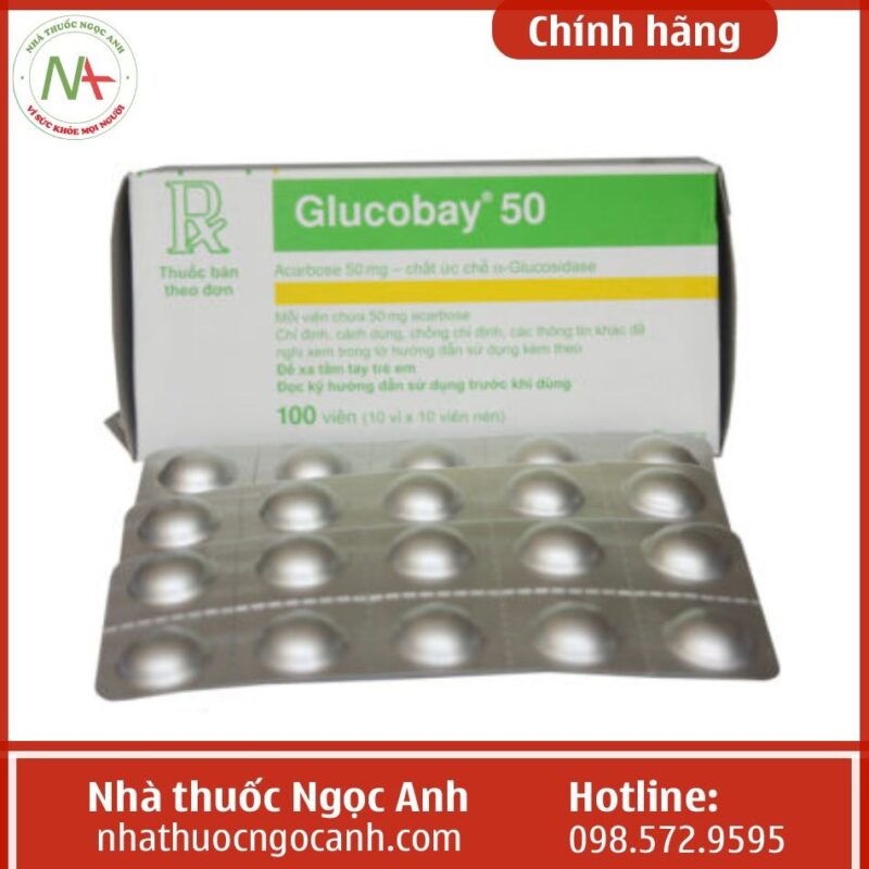 Thuốc Glucobay 50 mg là thuốc gì? Mua ở đâu? Giá bao nhiêu?