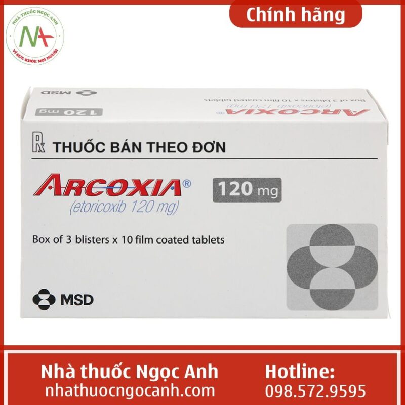 Thuốc Arcoxia 120mg là thuốc gì, có tác dụng gì, giá bao nhiêu, mua ở đâu