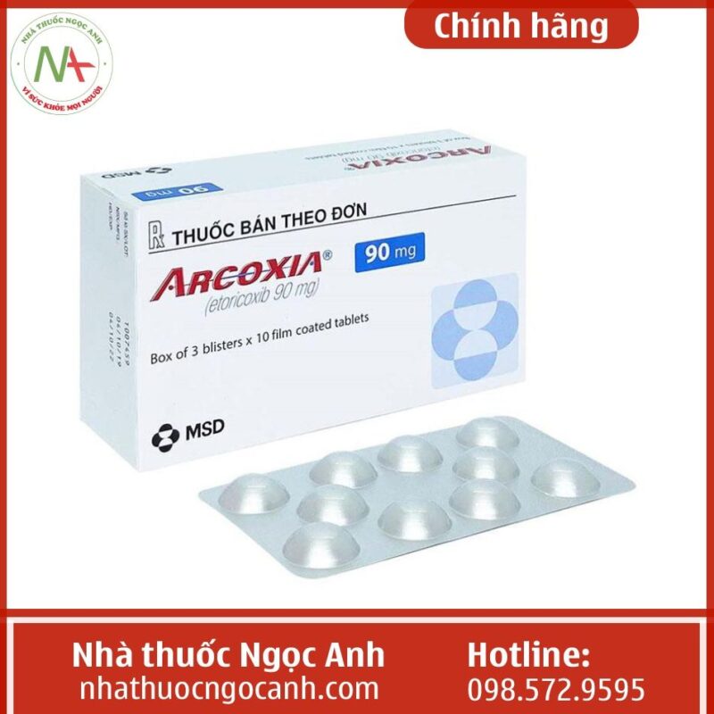 Thuốc Arcoxia 90mg là thuốc gì, liều dùng, giá bao nhiêu, mua ở đâu