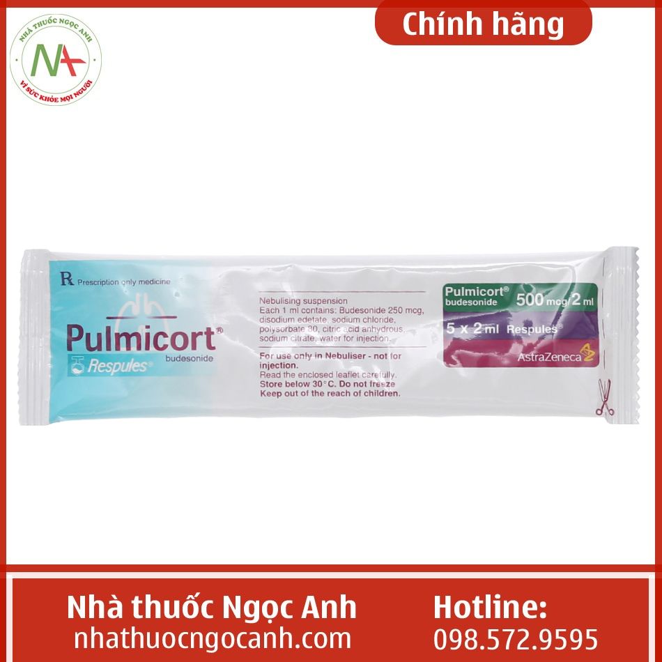 Thuốc Pulmicort Respules 500mcg/2ml là gì, giá bao nhiêu, mua ở đâu