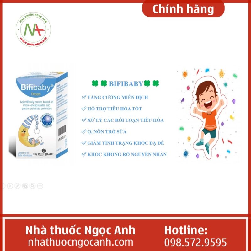 Thuốc Bifibaby Drops 8ml có tốt không, giá bao nhiêu, mua ở đâu?