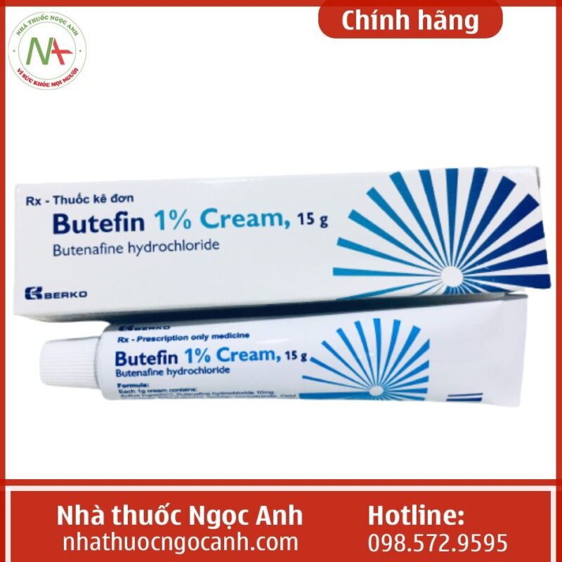 Thuốc Butefin 1% Cream 15g là gì, giá bao nhiêu, mua ở đâu
