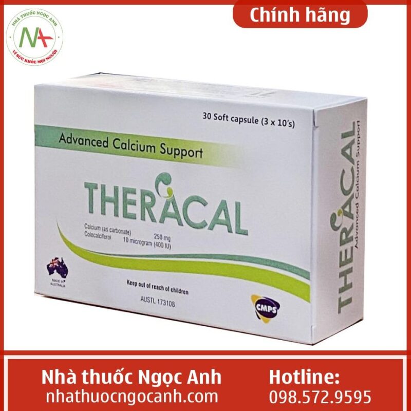 Thuốc Theracal (Calci) có tác dụng gì, giá bao nhiêu, mua ở đâu?