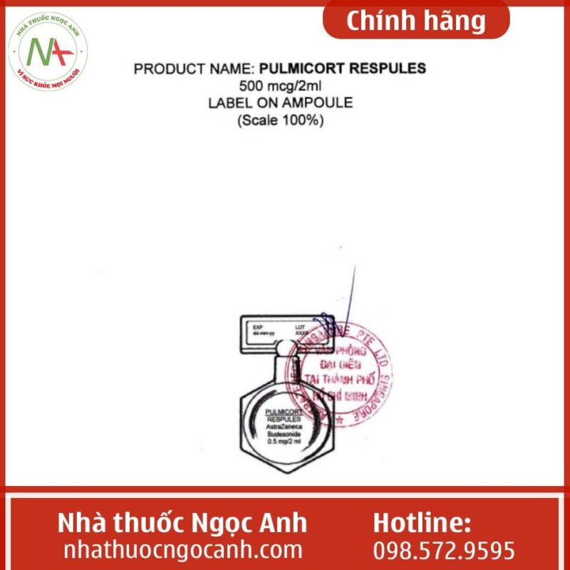 Thuốc Pulmicort Respules 500mcg/2ml giá bao nhiêu, mua ở đâu?