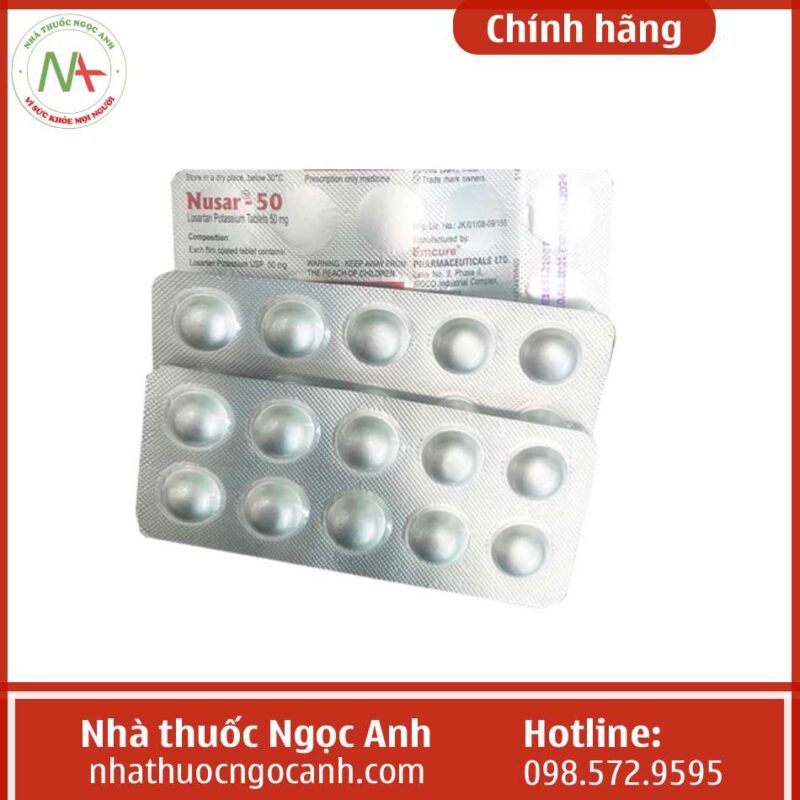 Thuốc Nusar-50 là thuốc gì, tác dụng gì, giá bao nhiêu, mua ở đâu