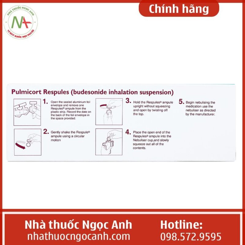 Thuốc Pulmicort Respules 500mcg/2ml giá bao nhiêu, mua ở đâu?
