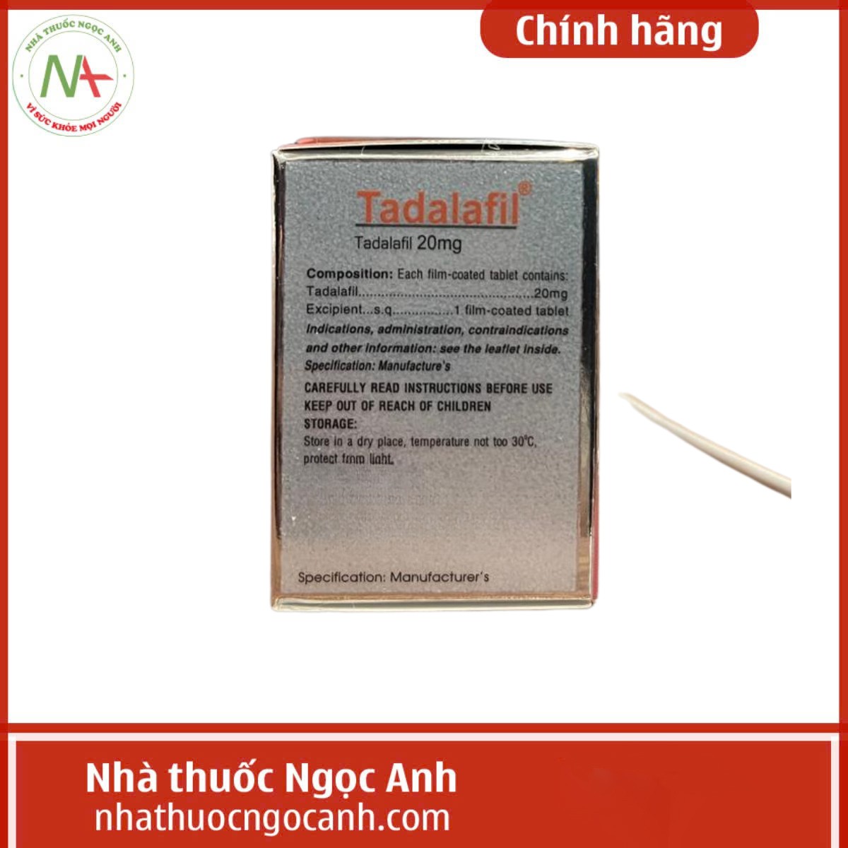 Thuốc Tadalafil 20mg Cophavina là thuốc gì, mua ở đâu, giá bao nhiêu?