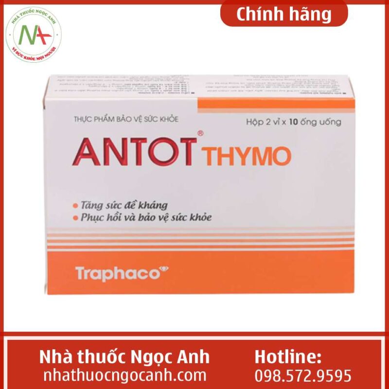 Thuốc bổ Antot Thymo có tác dụng gì, mua ở đâu, giá bao nhiêu?