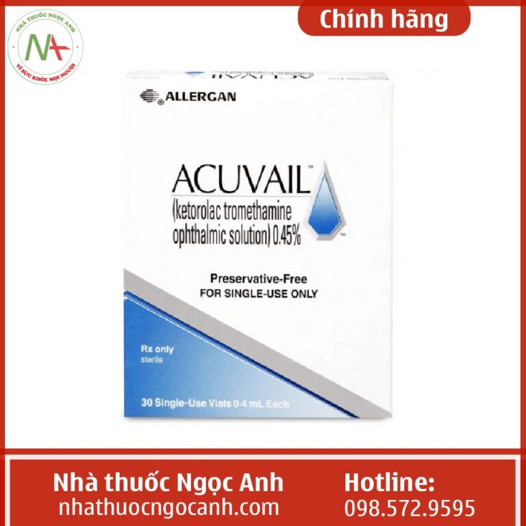 Thuốc nhỏ mắt Acuvail có tốt không? Mua ở đâu? Giá bao nhiêu?