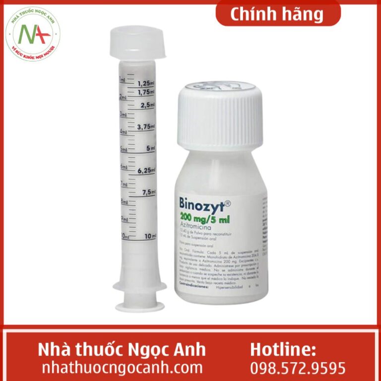Thuốc Binozyt 200mg/5ml là thuốc gì, giá bao nhiêu, mua ở đâu, cách pha