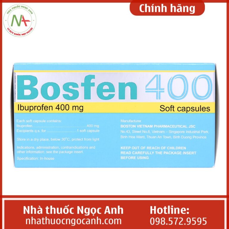 Thuốc Bosfen 400 là thuốc gì, giá bao nhiêu, liều dùng như thế nào?