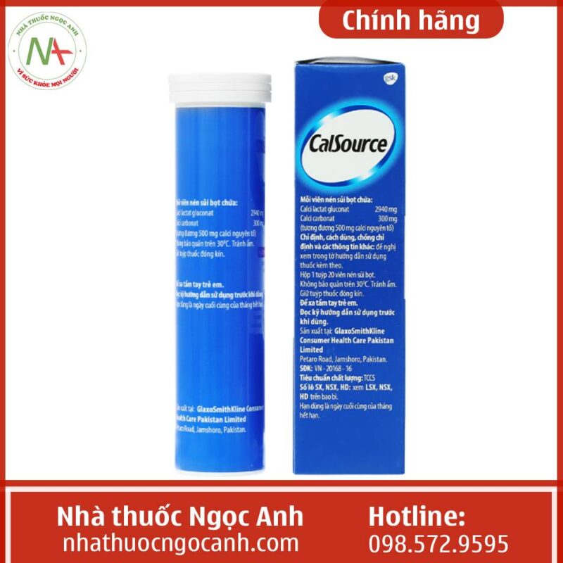 Thuốc CalSource 500mg là thốc gì? Giá bao nhiêu? Mua ở đâu
