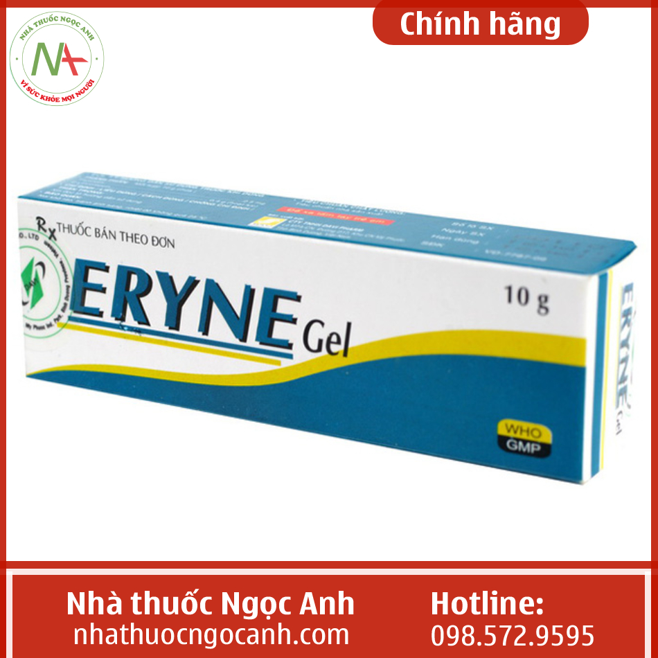 Thuốc trị mụn Eryne Gel có tốt không, giá bao nhiêu, mua ở đâu?
