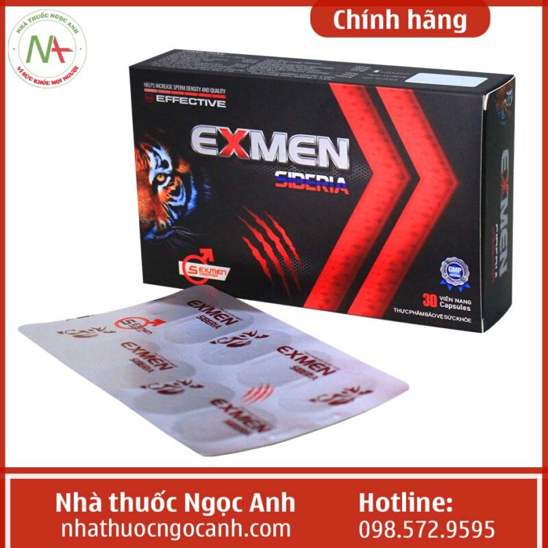 Viên uống sinh lý Exmen Siberia có tốt không, giá bao nhiêu, mua ở đâu