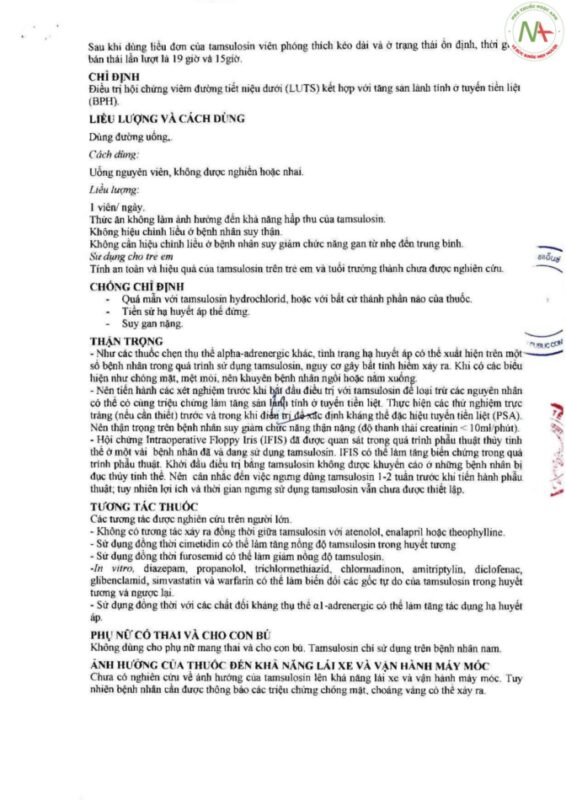 Thuốc Floezy 0.4mg là thuốc gì, có tác dụng gì, mua ở đâu, giá bao nhiêu