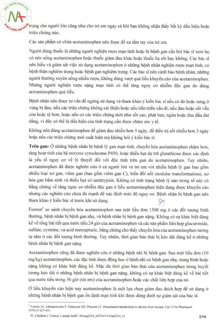 Thuốc hạ sốt Children’s Tylenol 60ml cho trẻ em giá bao nhiêu, mua ở đâu?