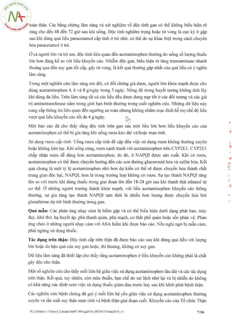 Thuốc hạ sốt Children’s Tylenol 60ml cho trẻ em giá bao nhiêu, mua ở đâu?