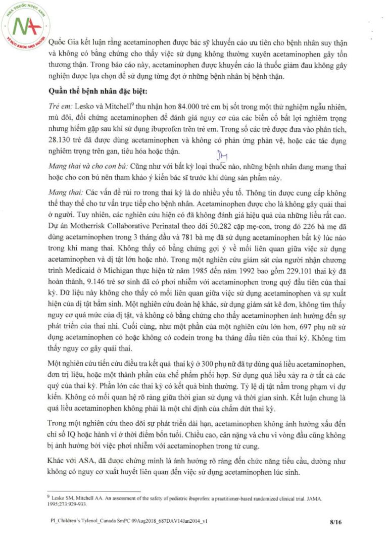 Thuốc hạ sốt Children’s Tylenol 60ml cho trẻ em giá bao nhiêu, mua ở đâu?